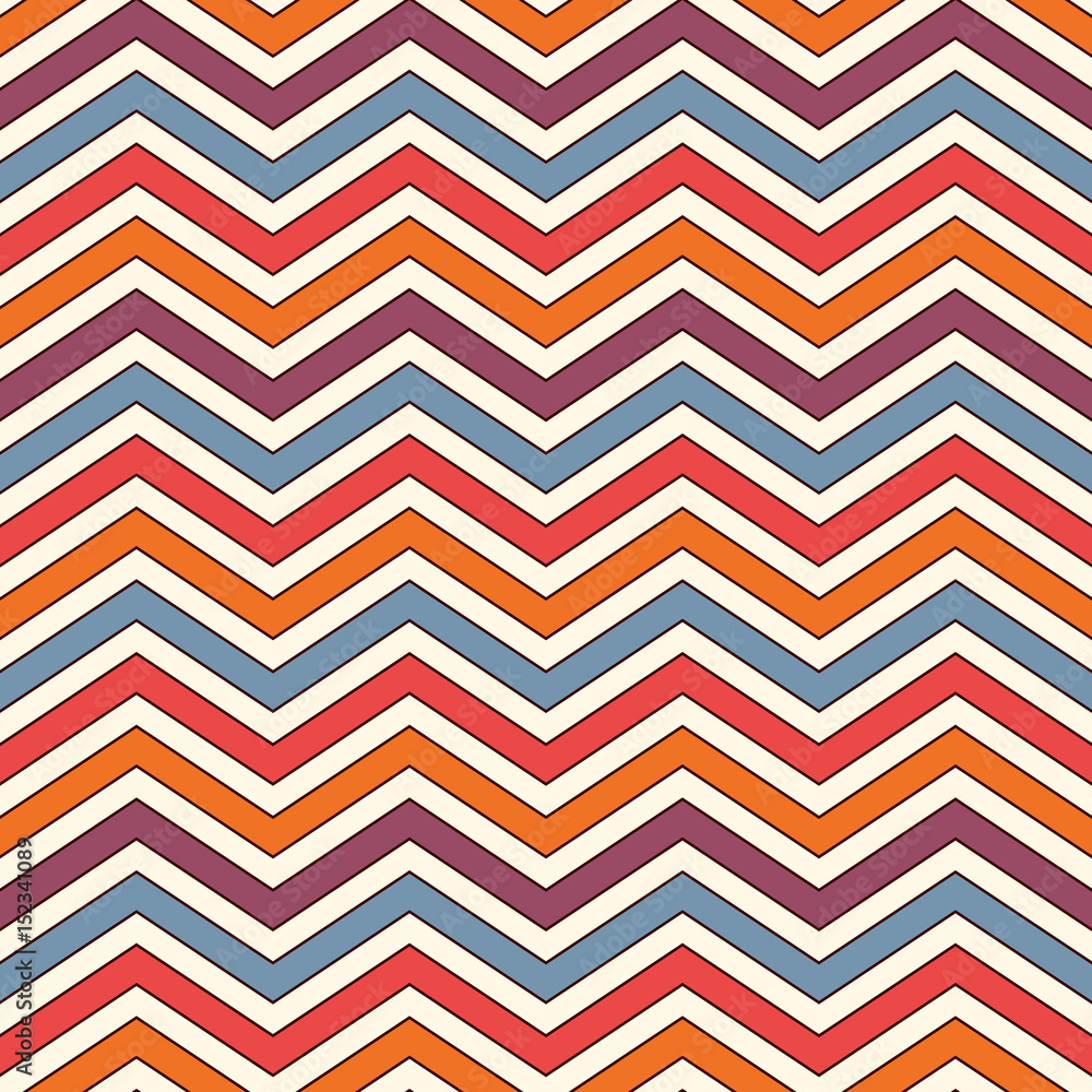 Bright Red Chevron Wallpaper