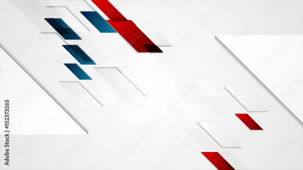 Bright red and blue geometric corporate motion background. Video ...
