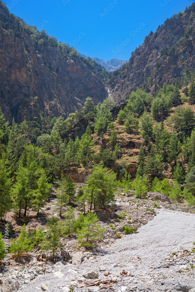 Samaria Gorge - The largest gorge of Europe located on the island of ...