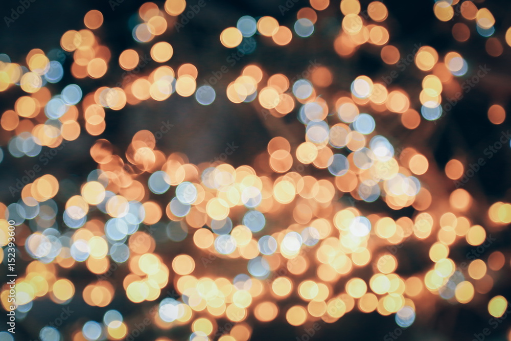 Color Blurred background : Bokeh lighting in concert with audience ...