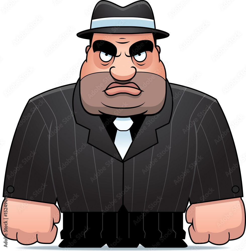 Cartoon Mobster Stock Vector | Adobe Stock