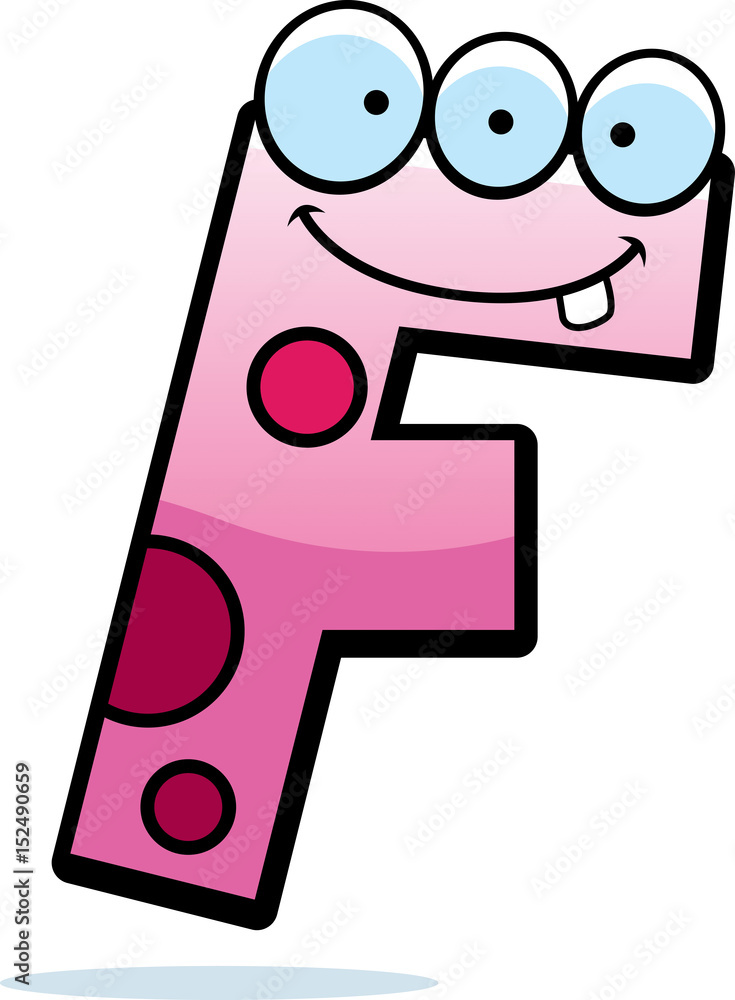 Letter F Monster Stock Vector | Adobe Stock