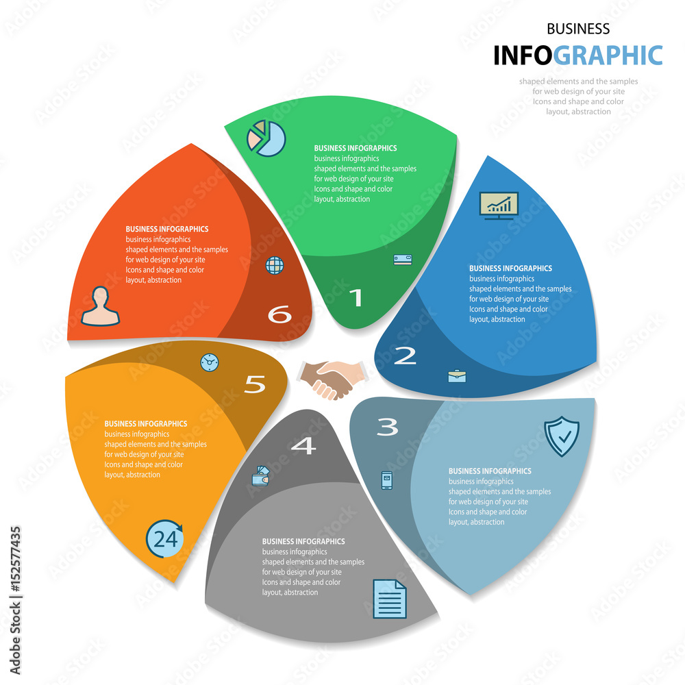 Process chart. Abstract Circle Business options, Marketing. Concept ...