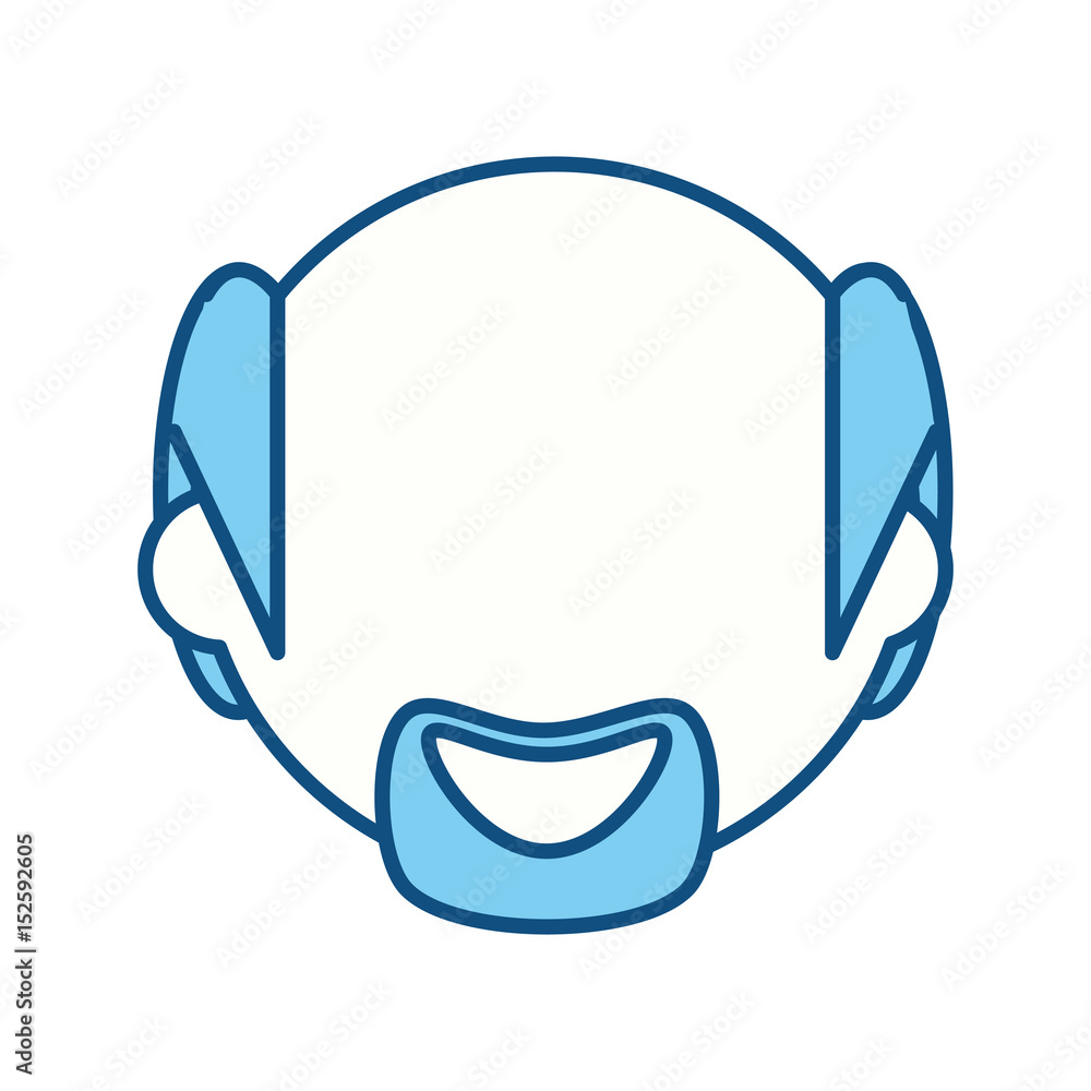 adult male bald head vector icon illustration Stock Vector | Adobe Stock