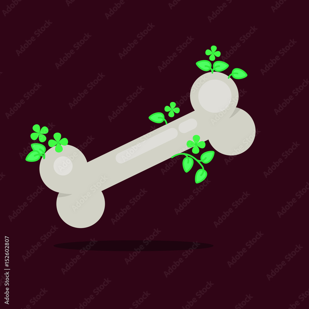 Bone vector illustration Stock Vector | Adobe Stock