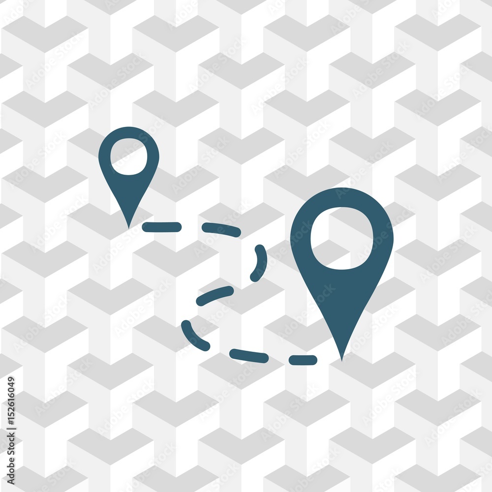 label for map icon stock vector illustration flat design Stock Vector ...
