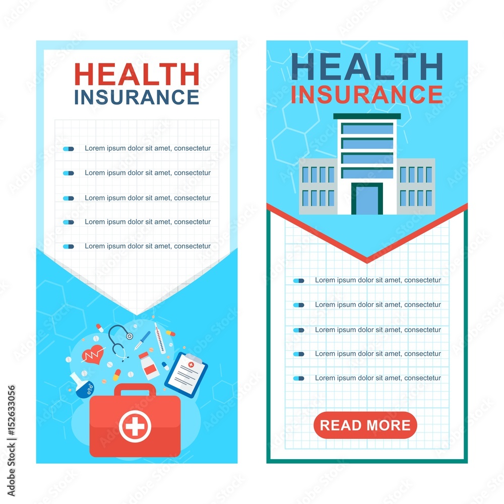 health insurance poster Stock Vector | Adobe Stock