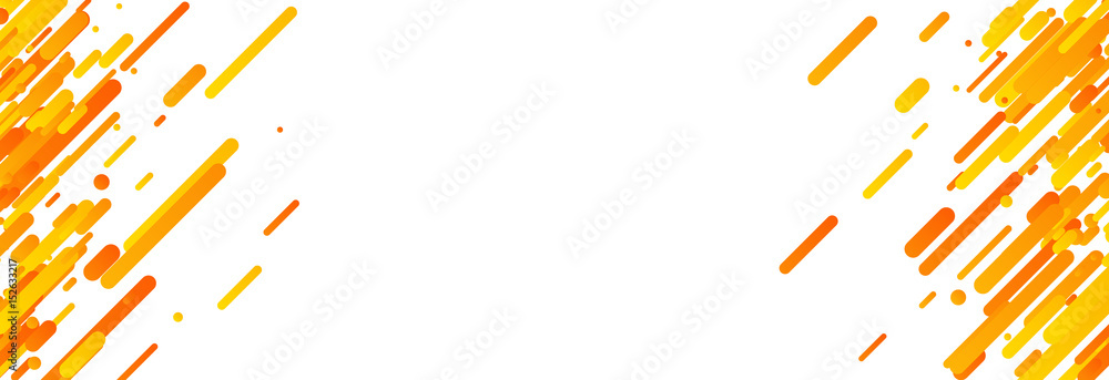 Orange abstract banner on white. Stock Vector | Adobe Stock