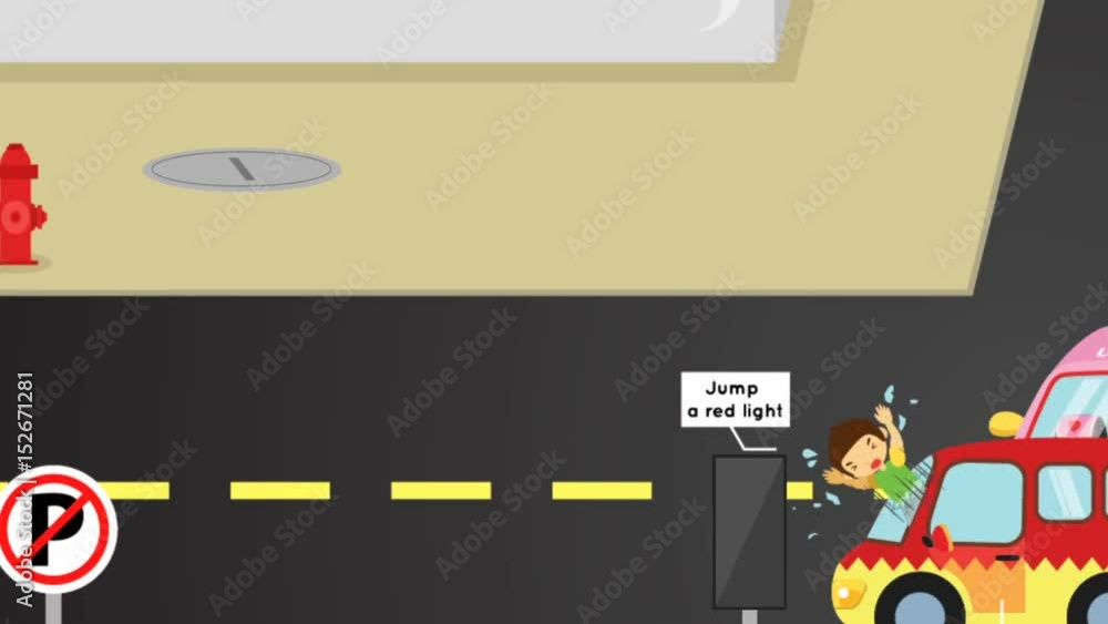 Animation gifographic accidents injuries danger and safety caution on ...