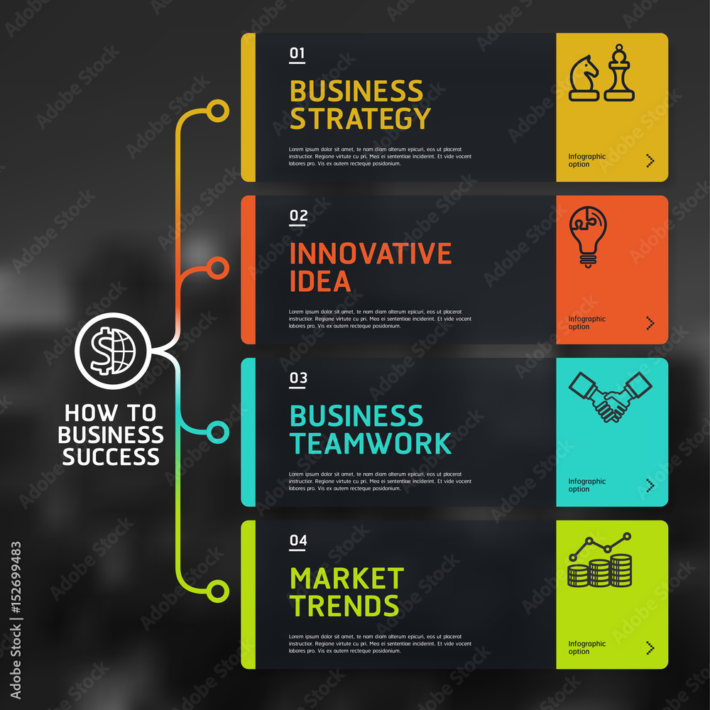 Vector infographics timeline design template with 3D paper label ...