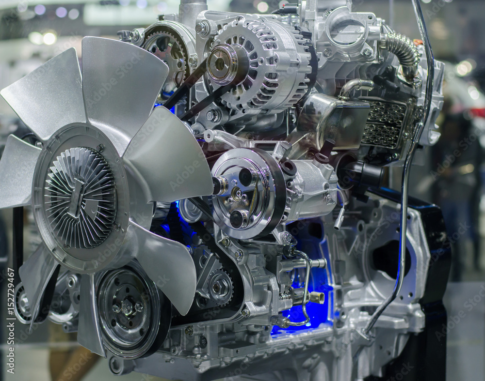 The car engine, engine compartment, Car Engine background, A fragment ...