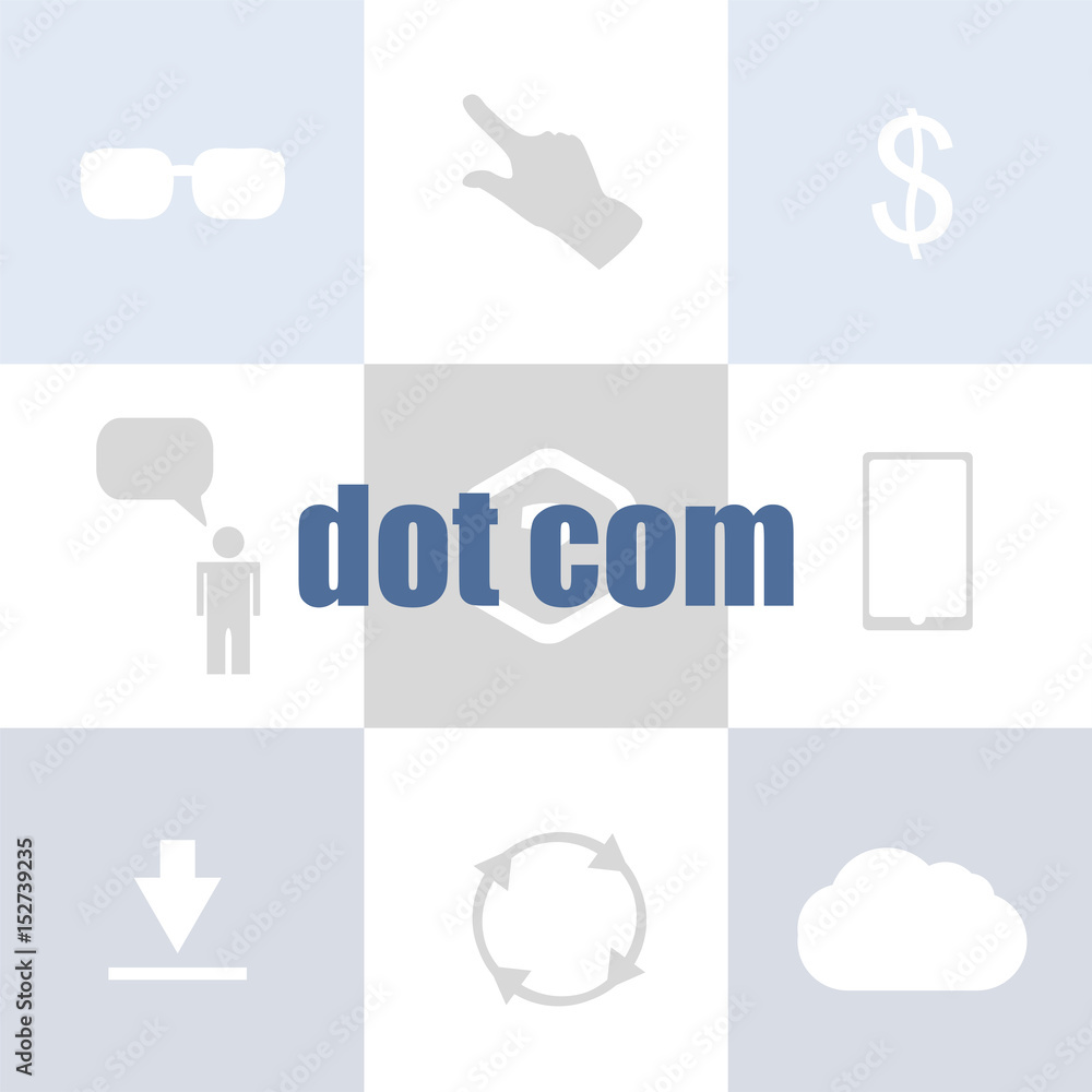 Text dot com. Information concept . Infographic of technology or ...