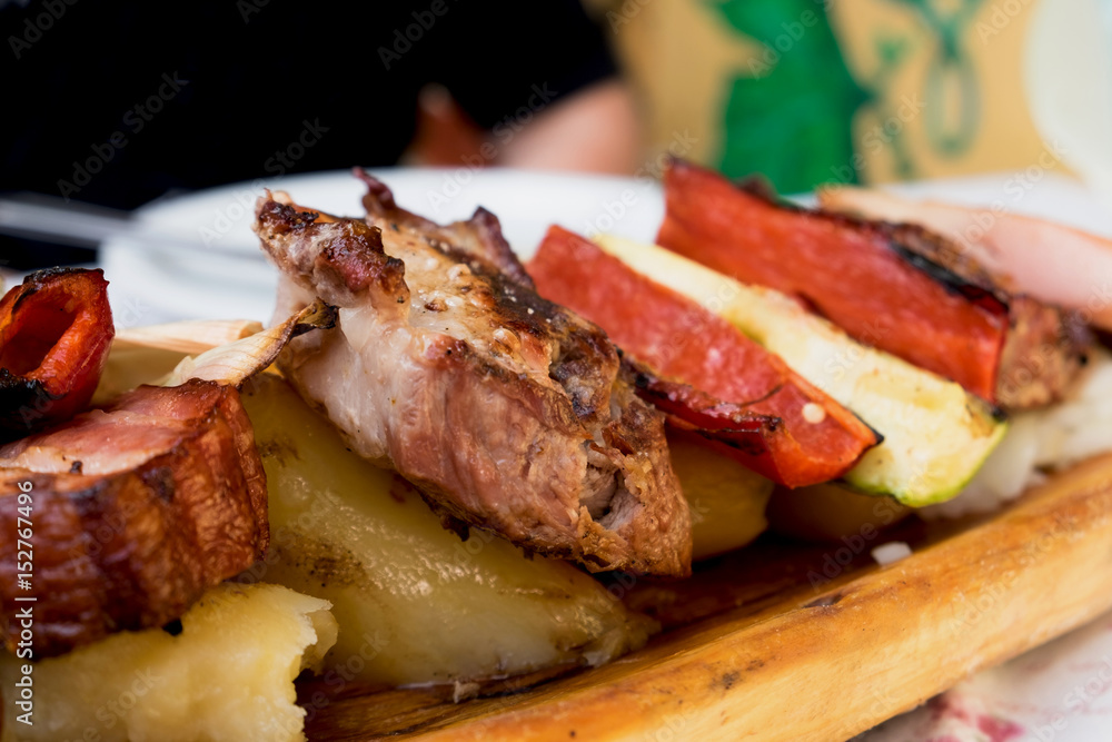 Serbian specialities known as rostilj include grilled pork neck, beef ...