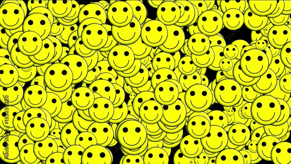 4k Emoticon Animation,yellow smile face. Stock Video | Adobe Stock