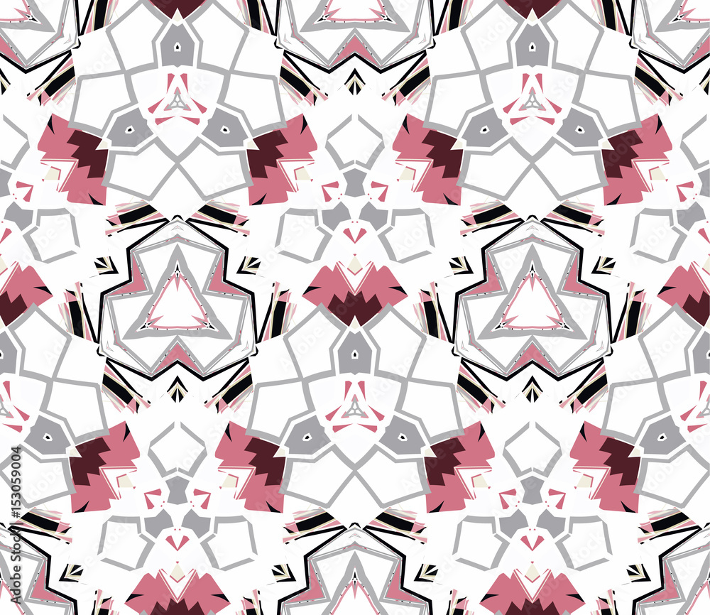 Seamless pattern. Composed of color abstract shapes. Useful as design ...