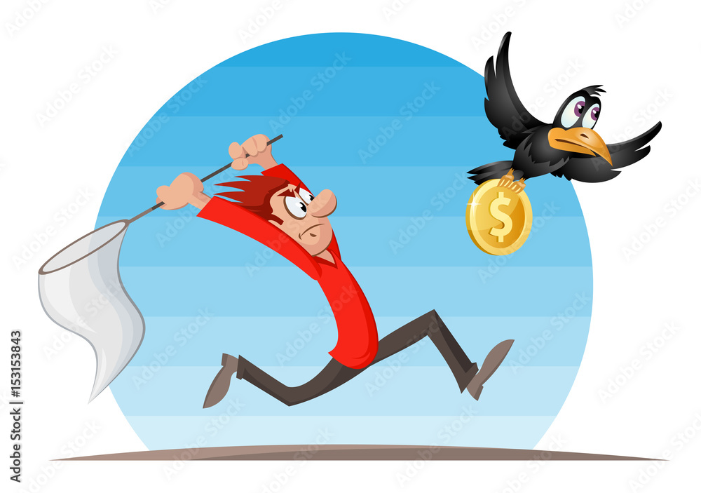 Cartoon Catching Net