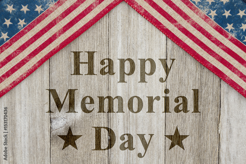 Happy Memorial Day Greeting Stock Photo | Adobe Stock