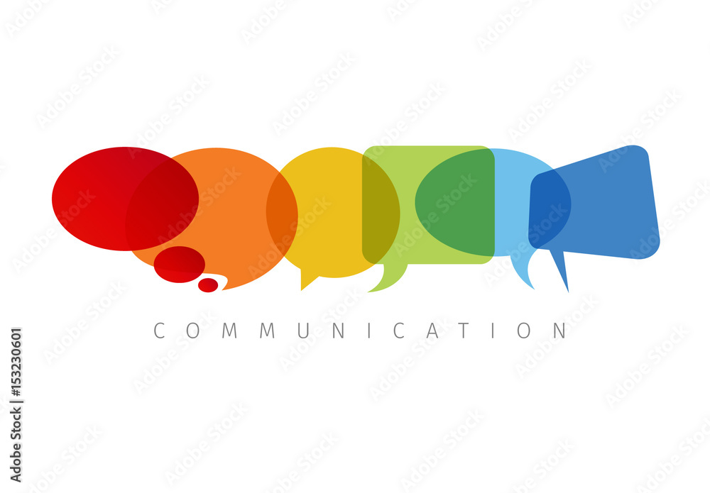 Minimalist Speech Bubble Communication Graphic Stock Template | Adobe Stock