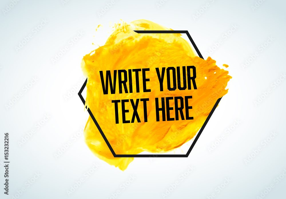 Text with Watercolor Background Graphic Stock Template | Adobe Stock