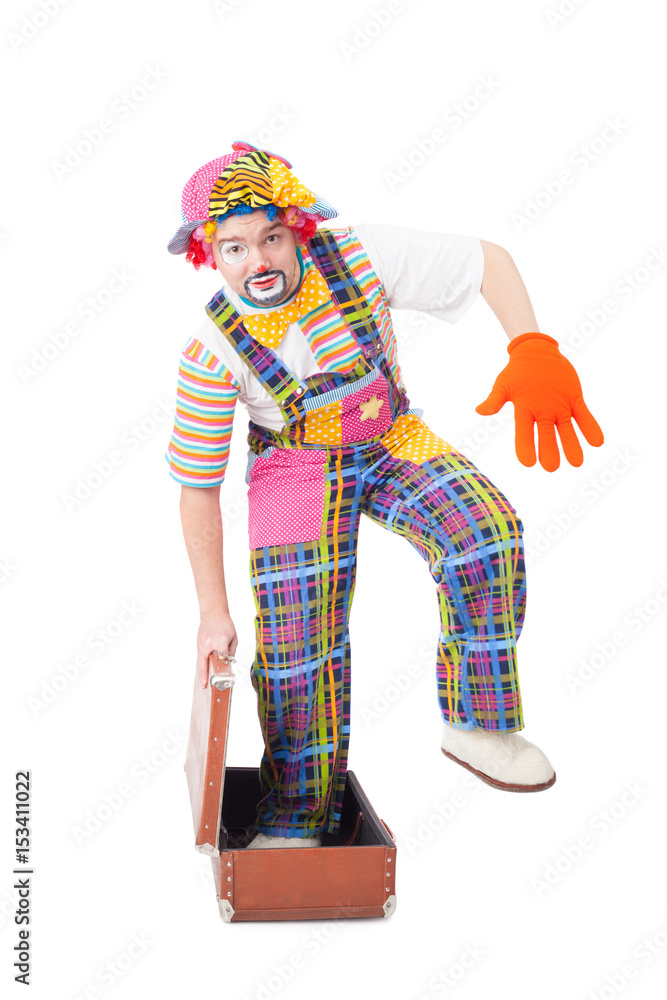 Handsome young clown Stock Photo | Adobe Stock