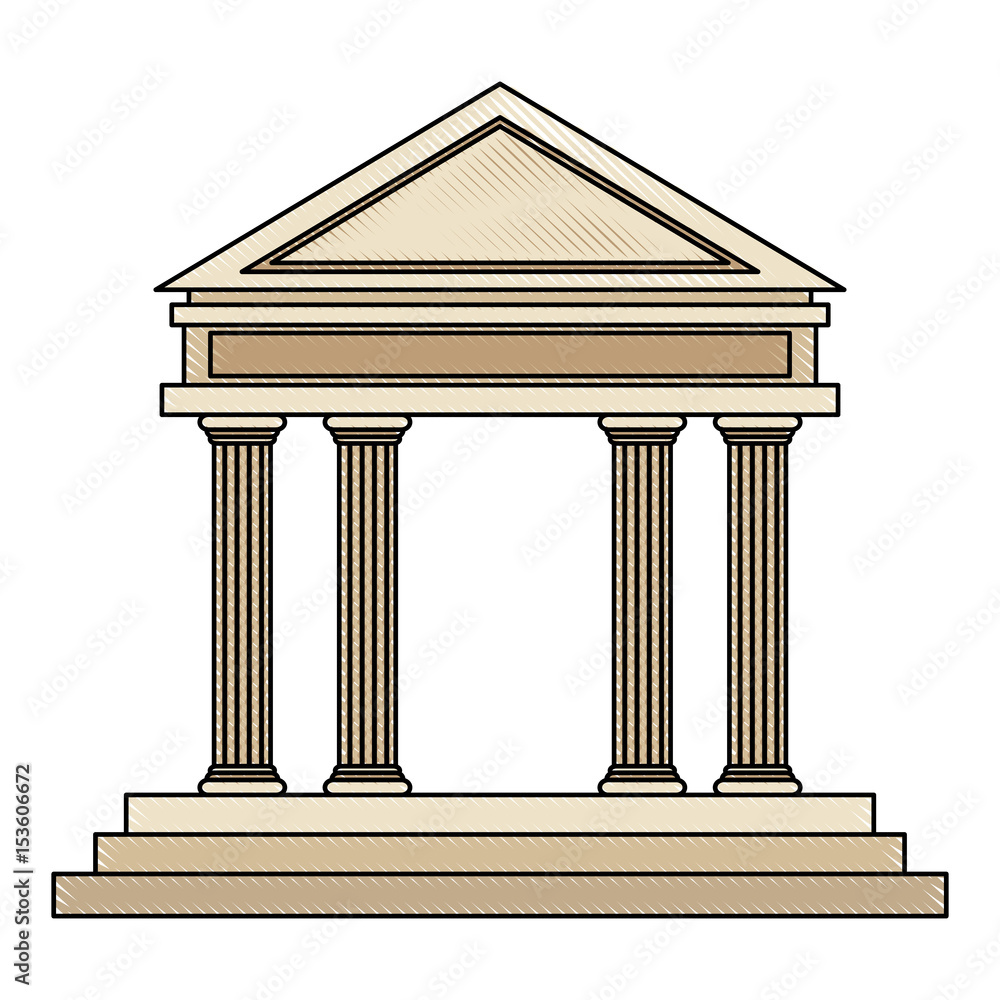 Bank Building Drawing