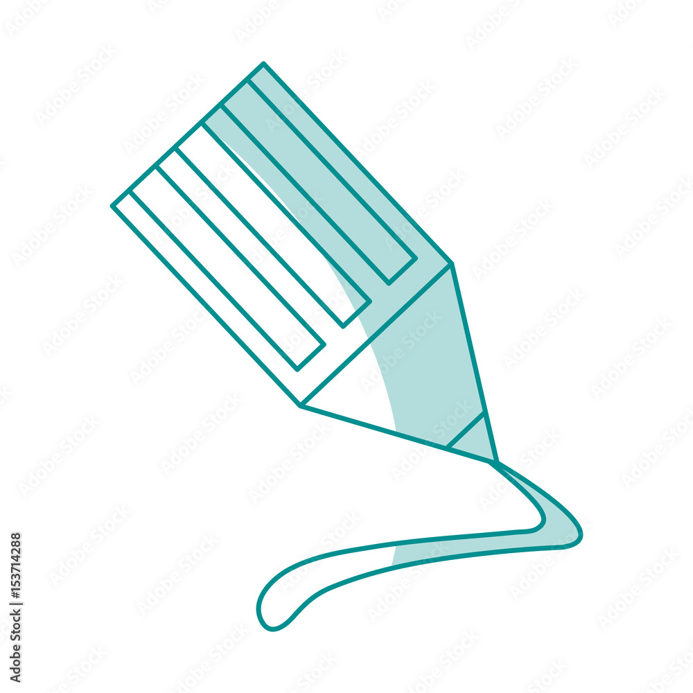 blue shading silhouette cartoon color pencil with line drawing vector ...