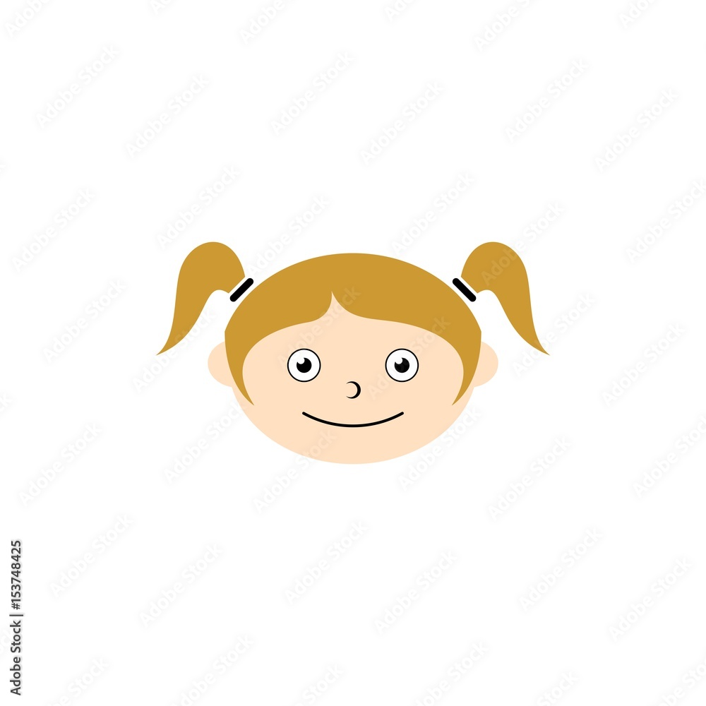 children head cartoon vector Stock-Vektorgrafik | Adobe Stock