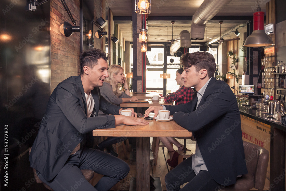 Coffee Shop People Talking