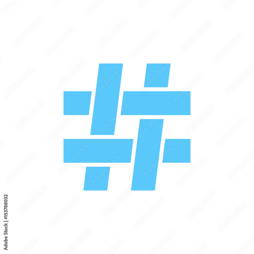 music sharp sign, hashtag icon vector, solid logo illustration ...