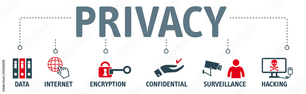 Banner privacy concept Stock Vector | Adobe Stock