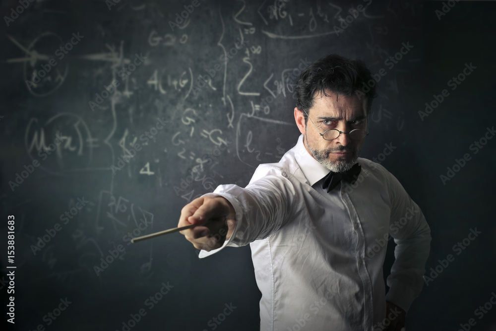 Severe teacher Stock Photo | Adobe Stock