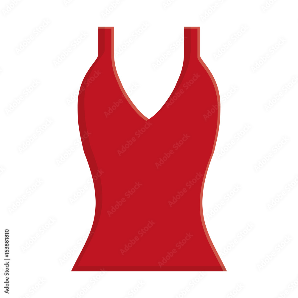 women's blouse icon over white background. colorful design. vector ...