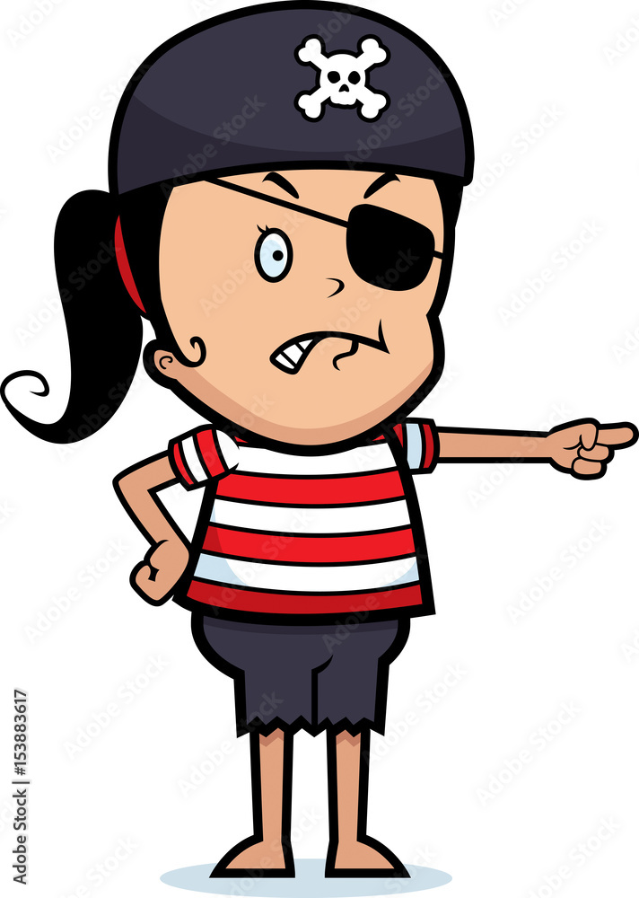 Angry Pirate Stock Vector | Adobe Stock