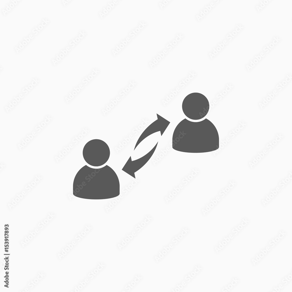 people transfer icon Stock Vector | Adobe Stock