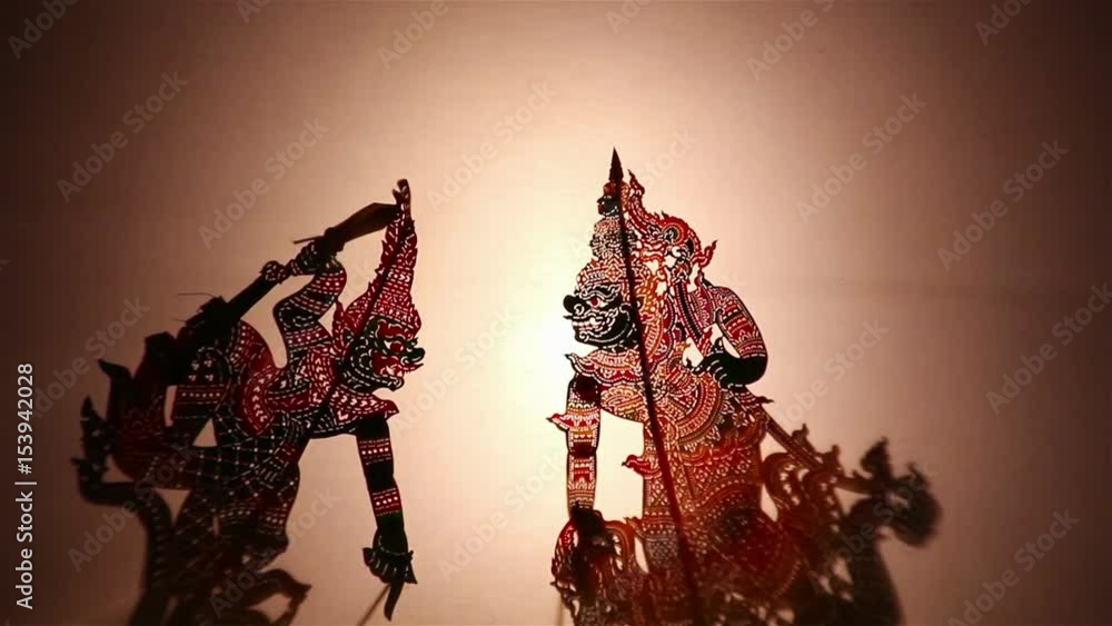 Thai shadow puppet show:Shadow play which is also known as shadow ...