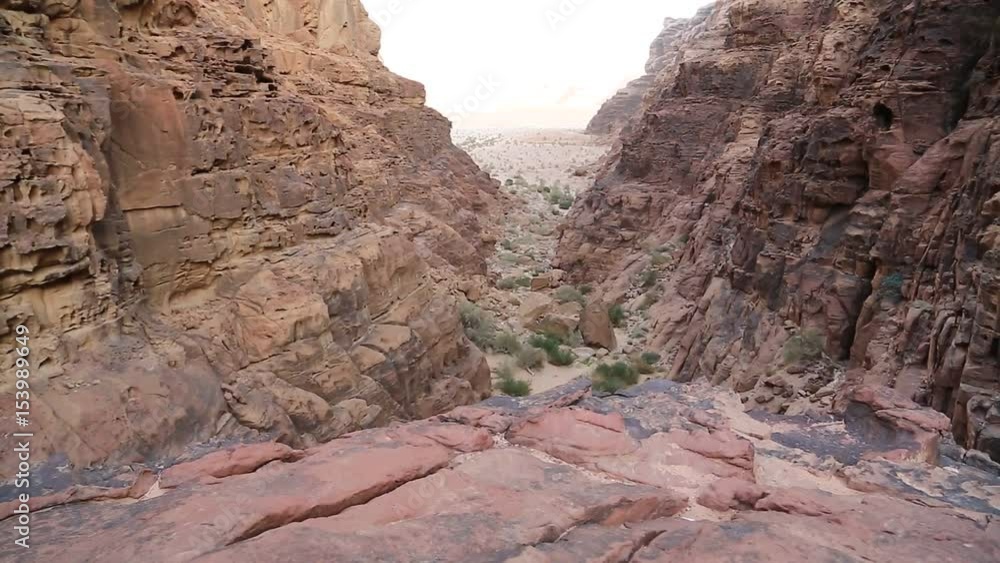 Mountains in Wadi Rum desert in Hashemite Kingdom of Jordan. Amazing ...