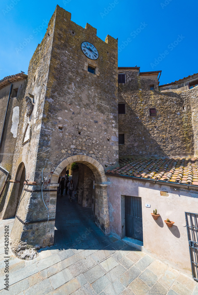 Capalbio, Italy - The historic center of the medieval town in Tuscany ...