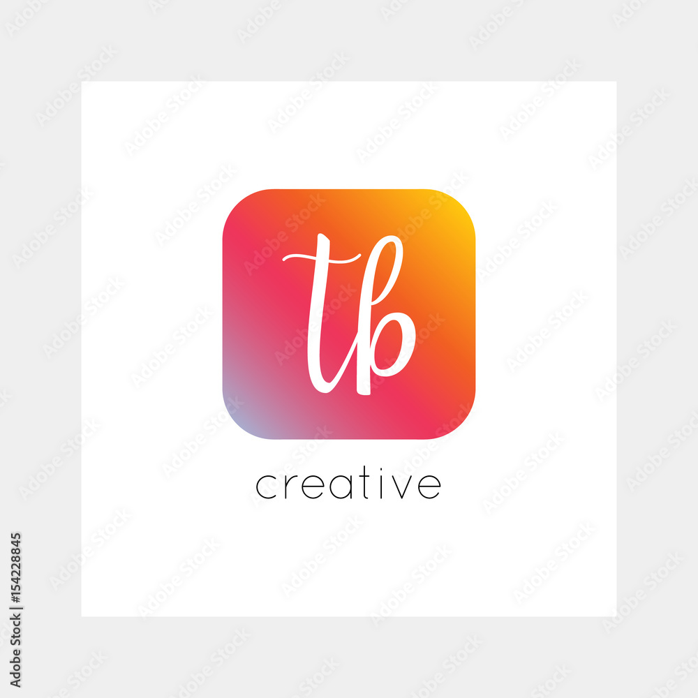 TB logo, vector. Useful as branding, app icon, alphabet combination ...