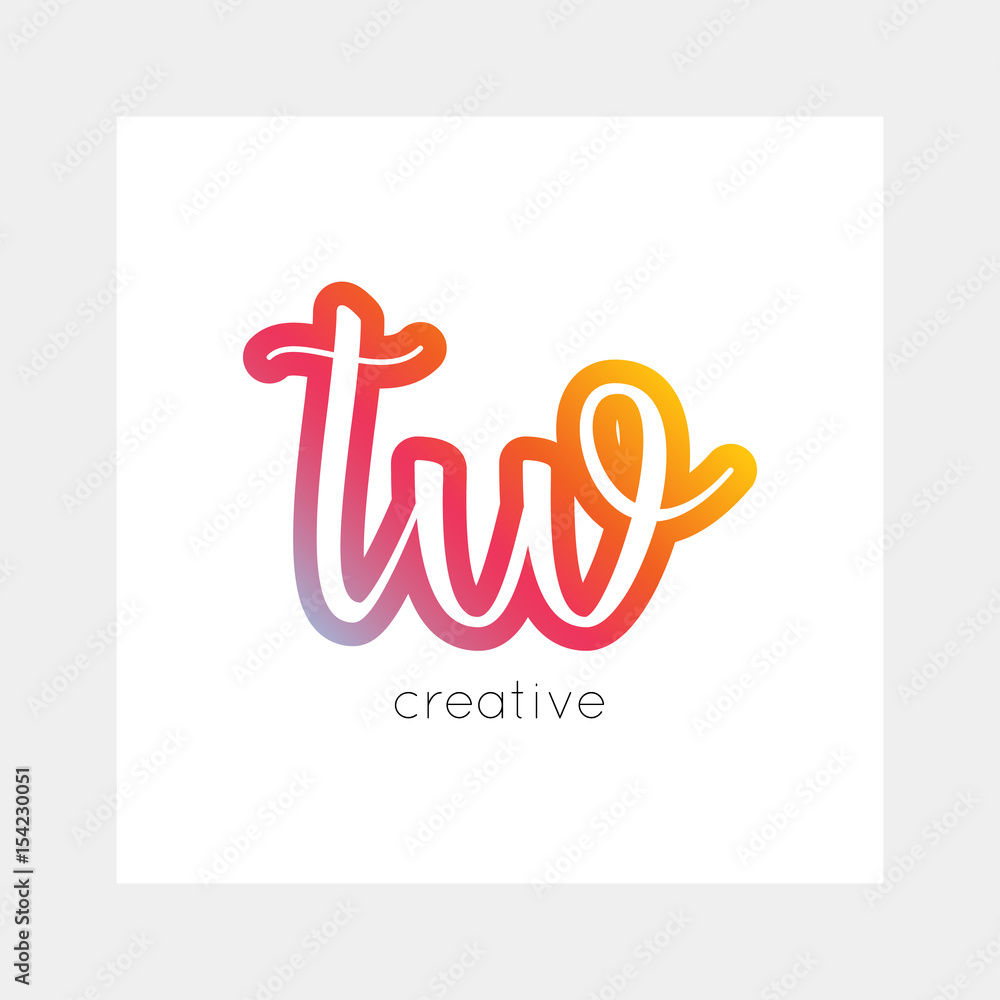 TW logo, vector. Useful as branding, app icon, alphabet combination ...