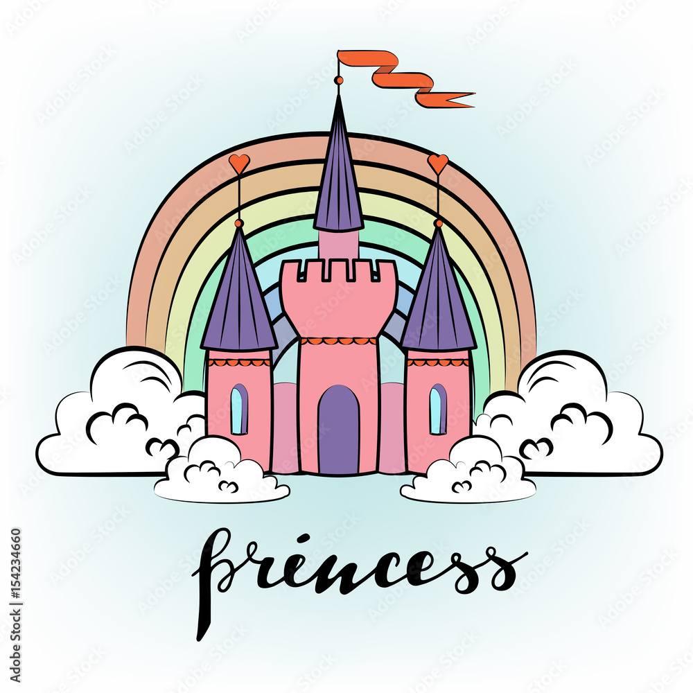 Magic Kingdom Castle Drawing