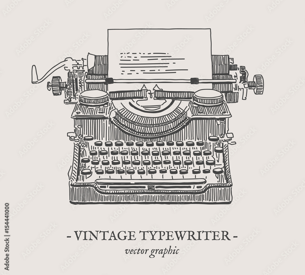 Typewriter Vector