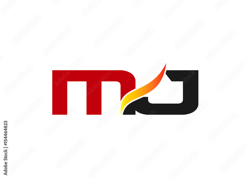 Letter MJ Logo Stock Vector | Adobe Stock