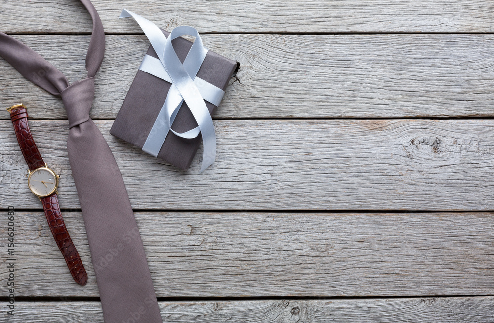 Happy Fathers Day card on rustic wood background Stock Photo | Adobe Stock