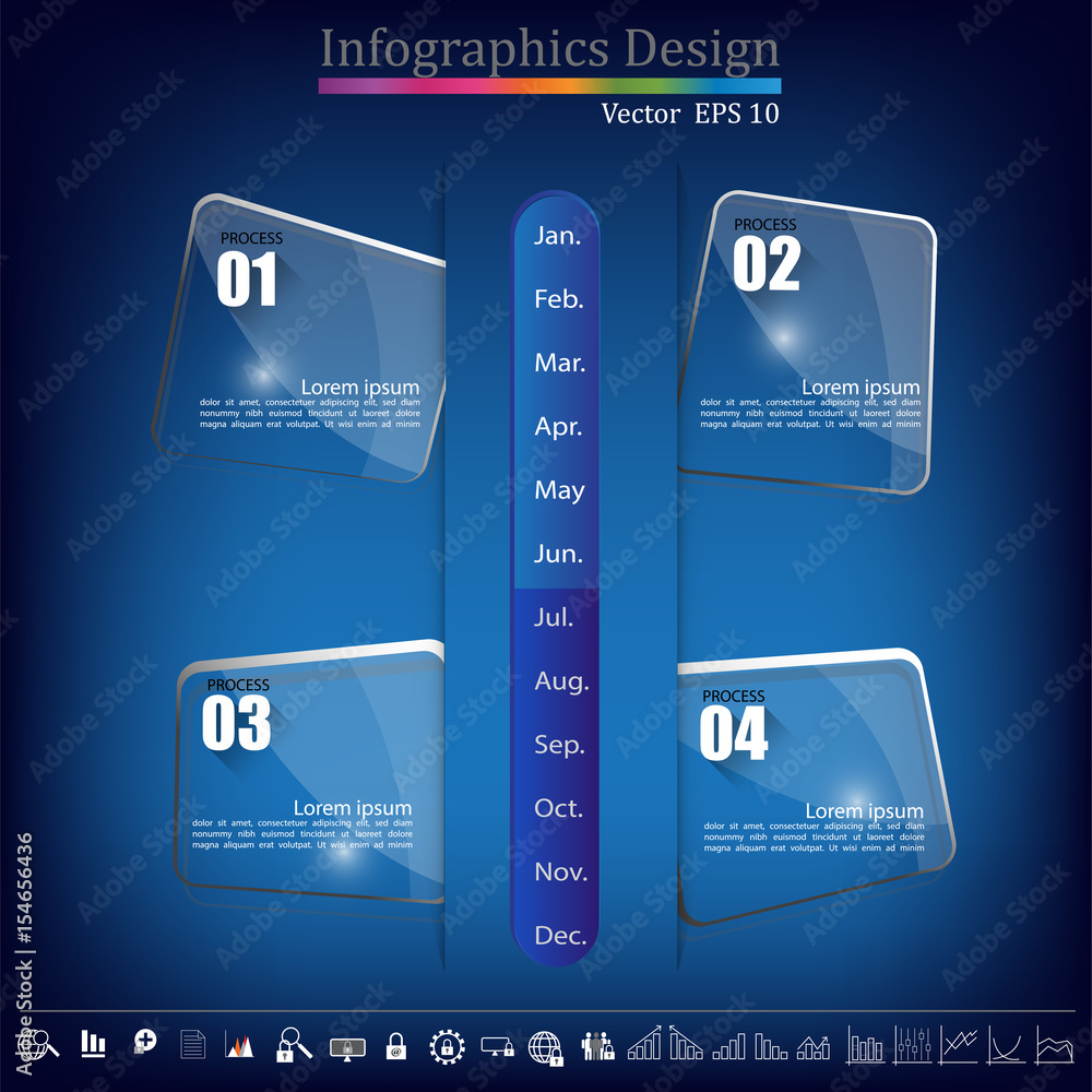 Timeline infographic, business style timeline banner, web design ...
