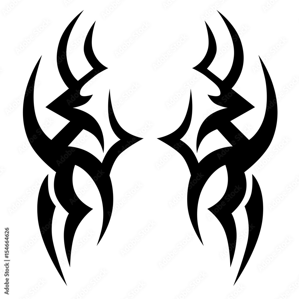 Tattoo tribal vector design. Single sleeve pattern arm. Simple tattoo ...