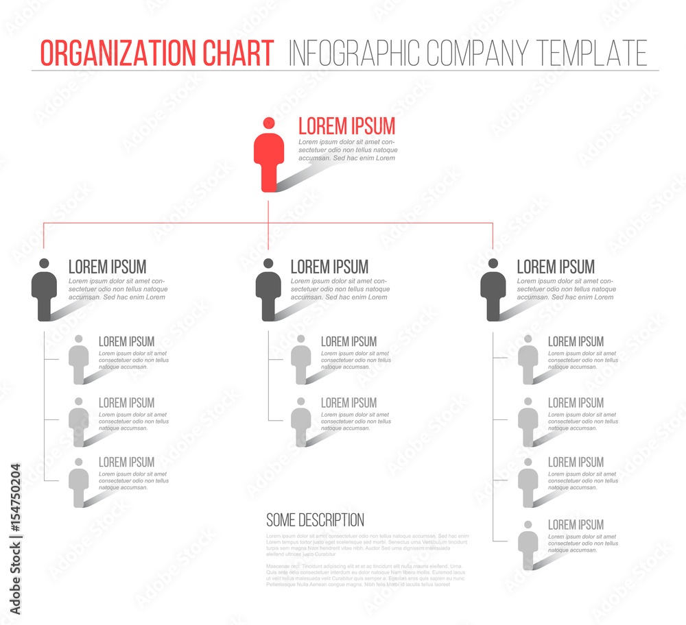 Minimalist hierarchy 3d chart Stock Vector | Adobe Stock