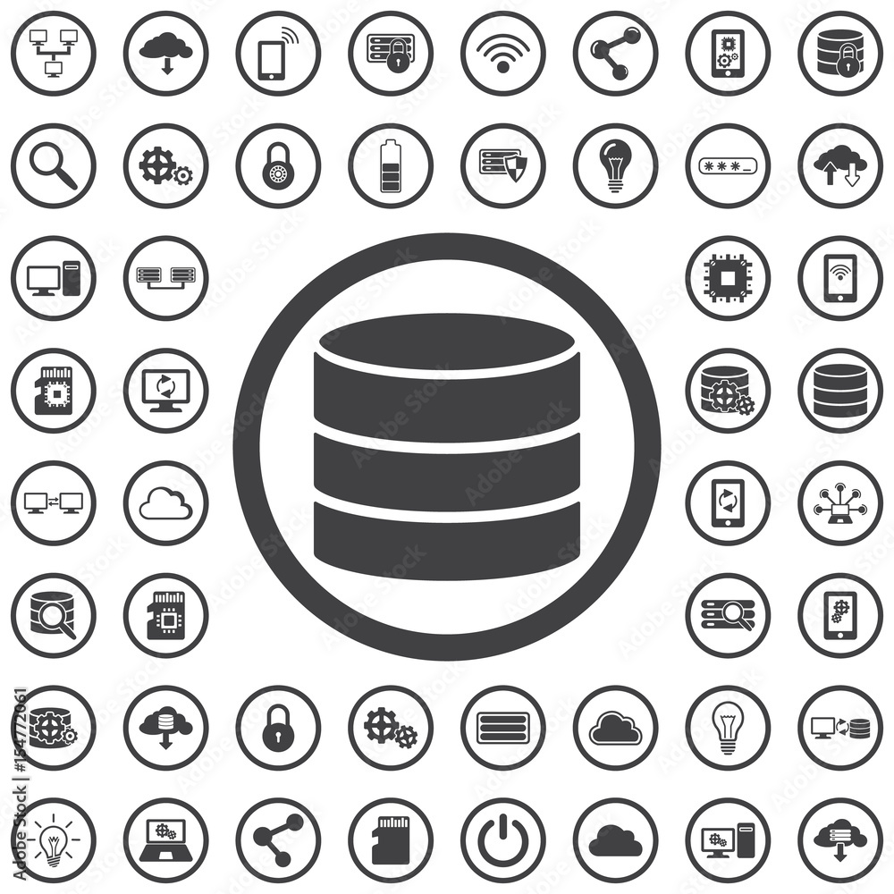 Database icon Stock Vector | Adobe Stock