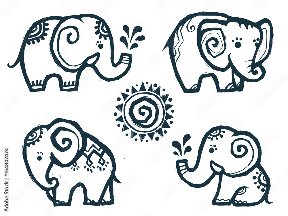 Elefant Doodle Buy African Elephant Realistic, Charcoal Art Painting