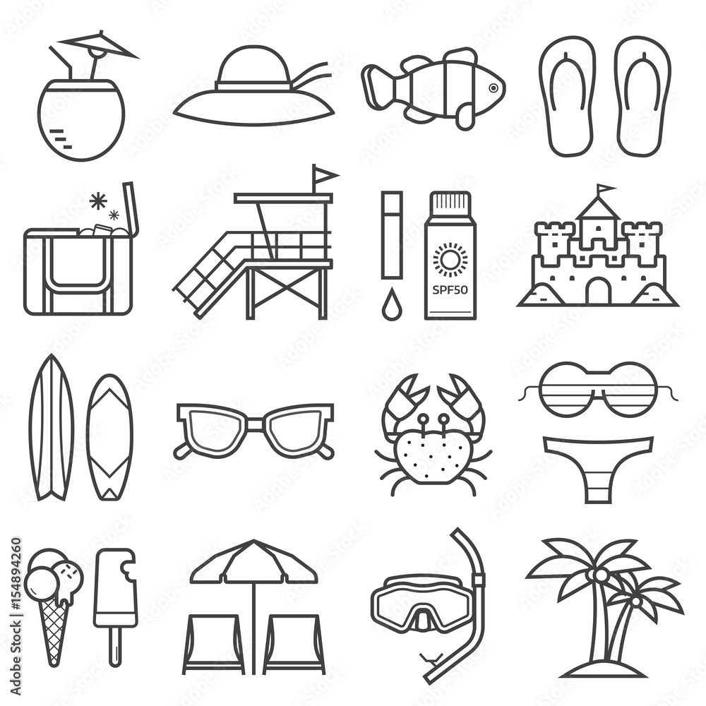 Beach Vector Icon