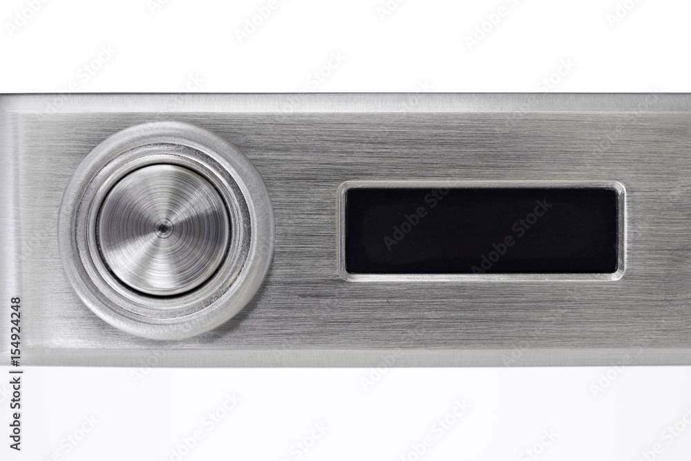 Aluminum button and display Stock Photo | Adobe Stock